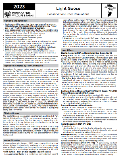 HUNT :: Hunting Regulations | Montana FWP